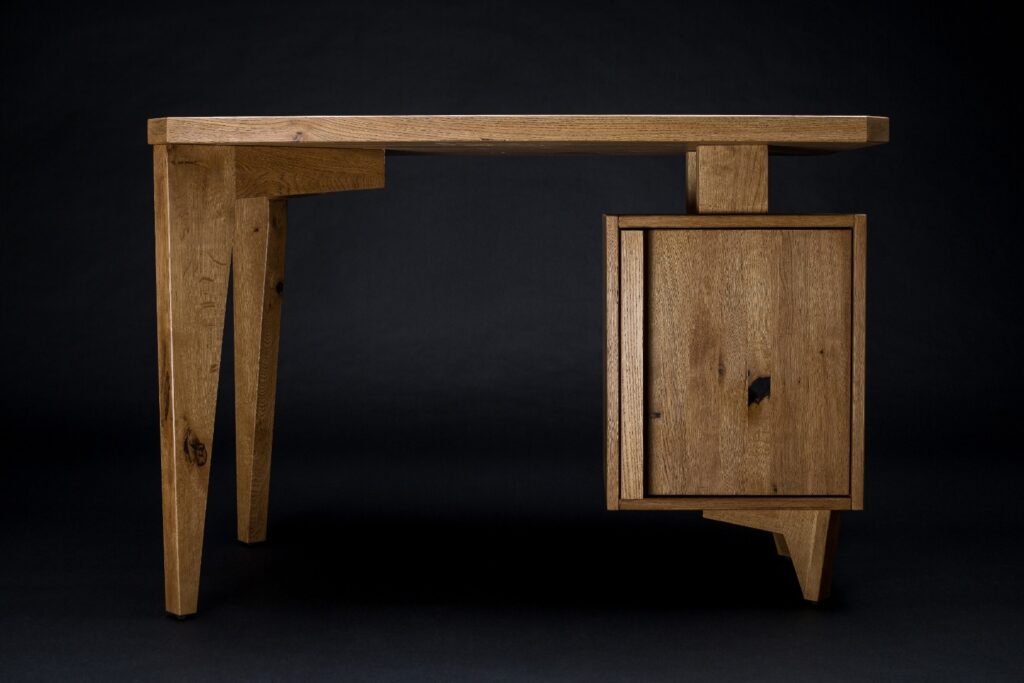Rustic solid oak desk – Rustic Modern Furniture – Rustic tables for life