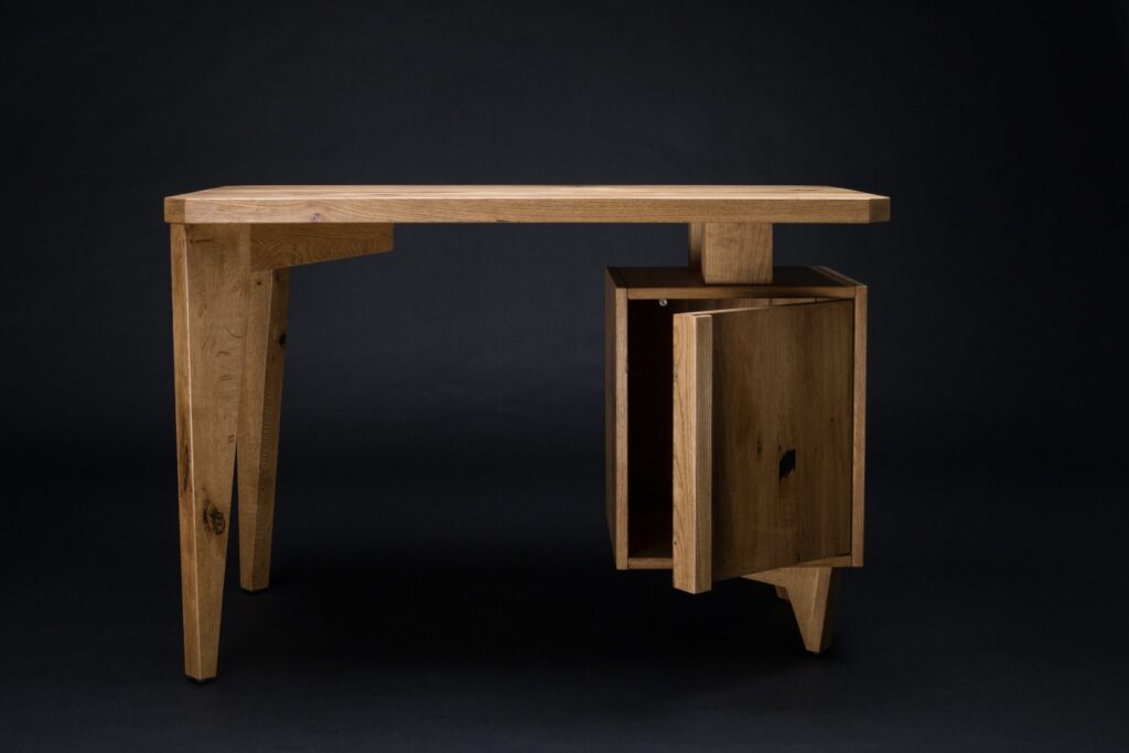 Rustic solid oak desk – Rustic Modern Furniture – Rustic tables for life